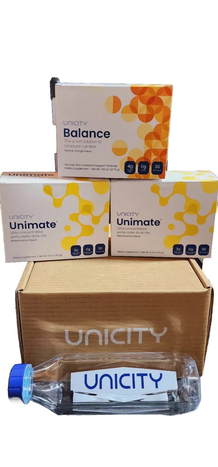 NEW UNICITY BALANCE 30ct y Unimate Limon 60ct. BOTELLA NUEVA INCLUIDA ...