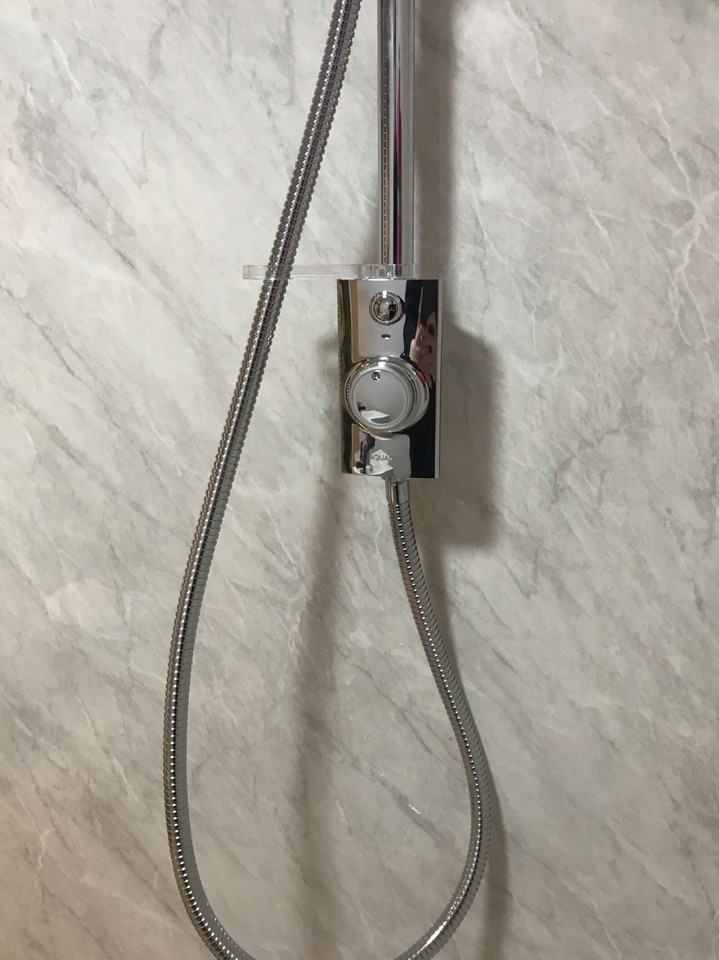 Splash Panels 1m x 2.4m Shower Panels Bathroom Plastic PVC Wall ...