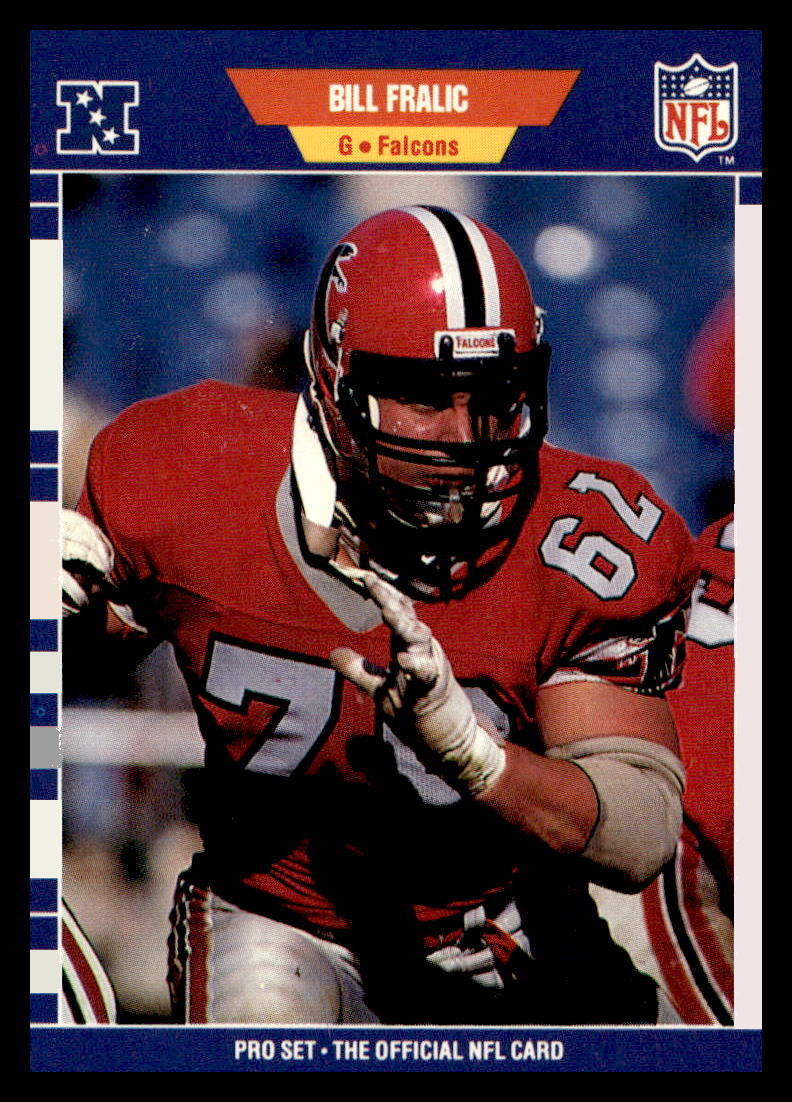 1989 Pro Set 9 Bill Fralic Atlanta Falcons Football Card | eBay