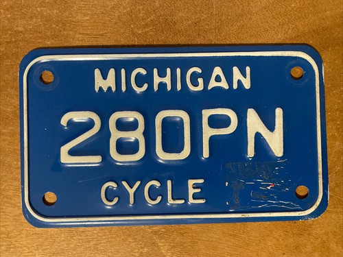 1980s Michigan License Plate Motorcycle # 280 PN | eBay