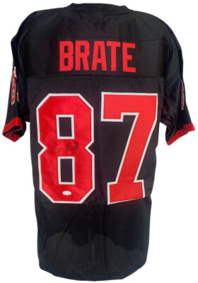 Cameron Brate autographed signed jersey NCAA Harvard Crimson JSA ...