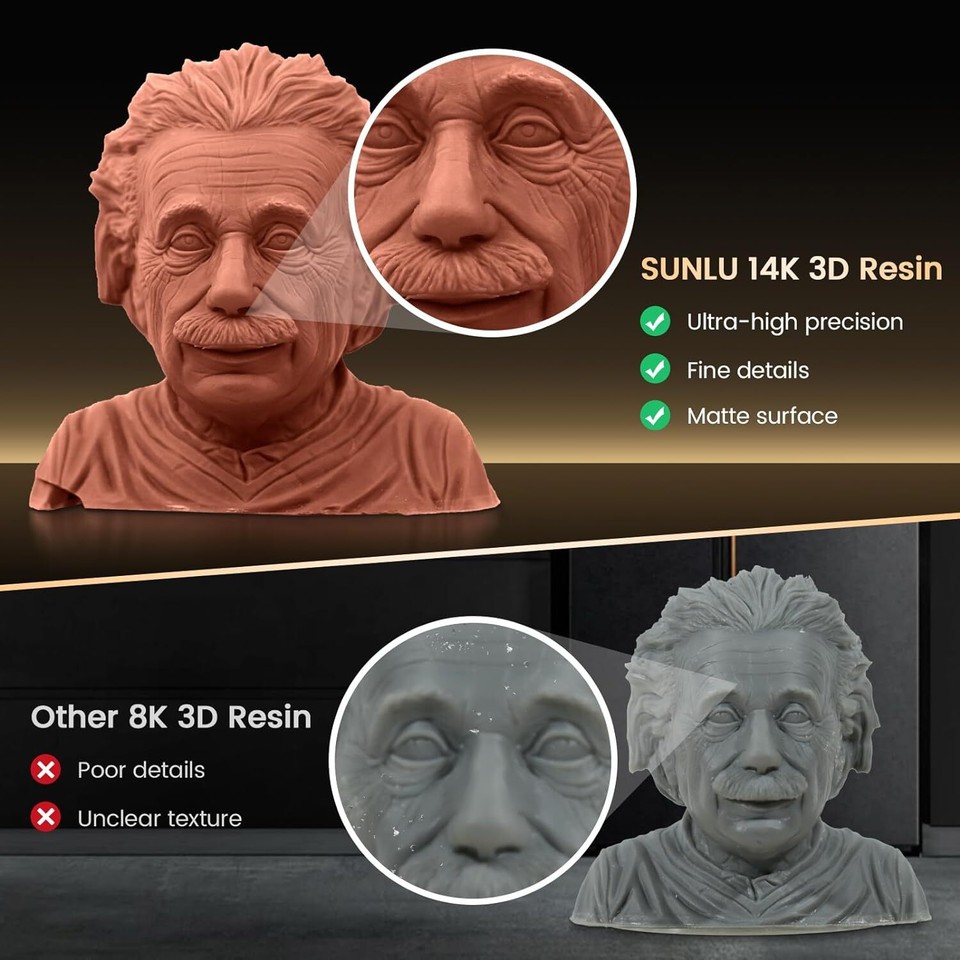 SUNLU 1KG 3D Printer Resin Standard/14K Standard/Nylon/ABS-Like ...