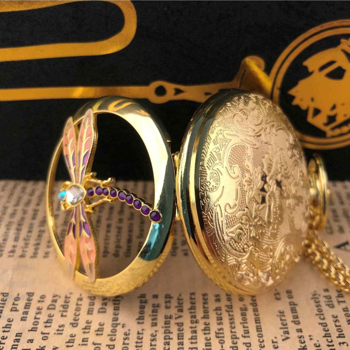 Dragonfly Pocket Watch Dragonfly NEW Pocket Watch Dragon Fly Insect