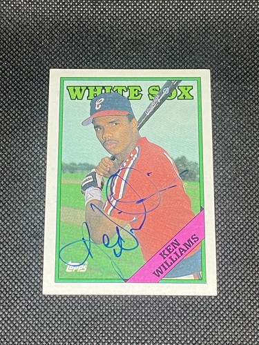 Ken Williams Chicago White Sox Signed Auto 1988 Topps Card #559 ~ COA ...