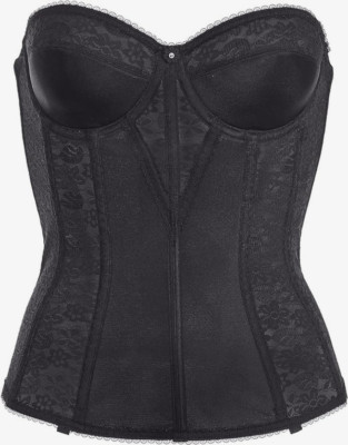 Dominique Black Basque 32B Strapless Padded Underwired Cups ...