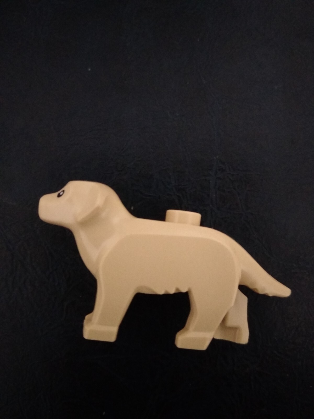Lego Tan Labrador Golden Retriever Dog w/ Black Eyes and Nose Pattern ...
