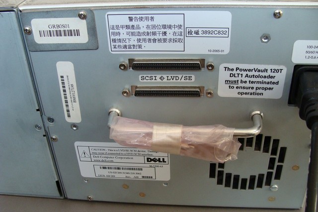 Dell PowerVault 120T DLT4000 - Tape autoloader 20 GB / 40 DLT ( ) x 1 ...