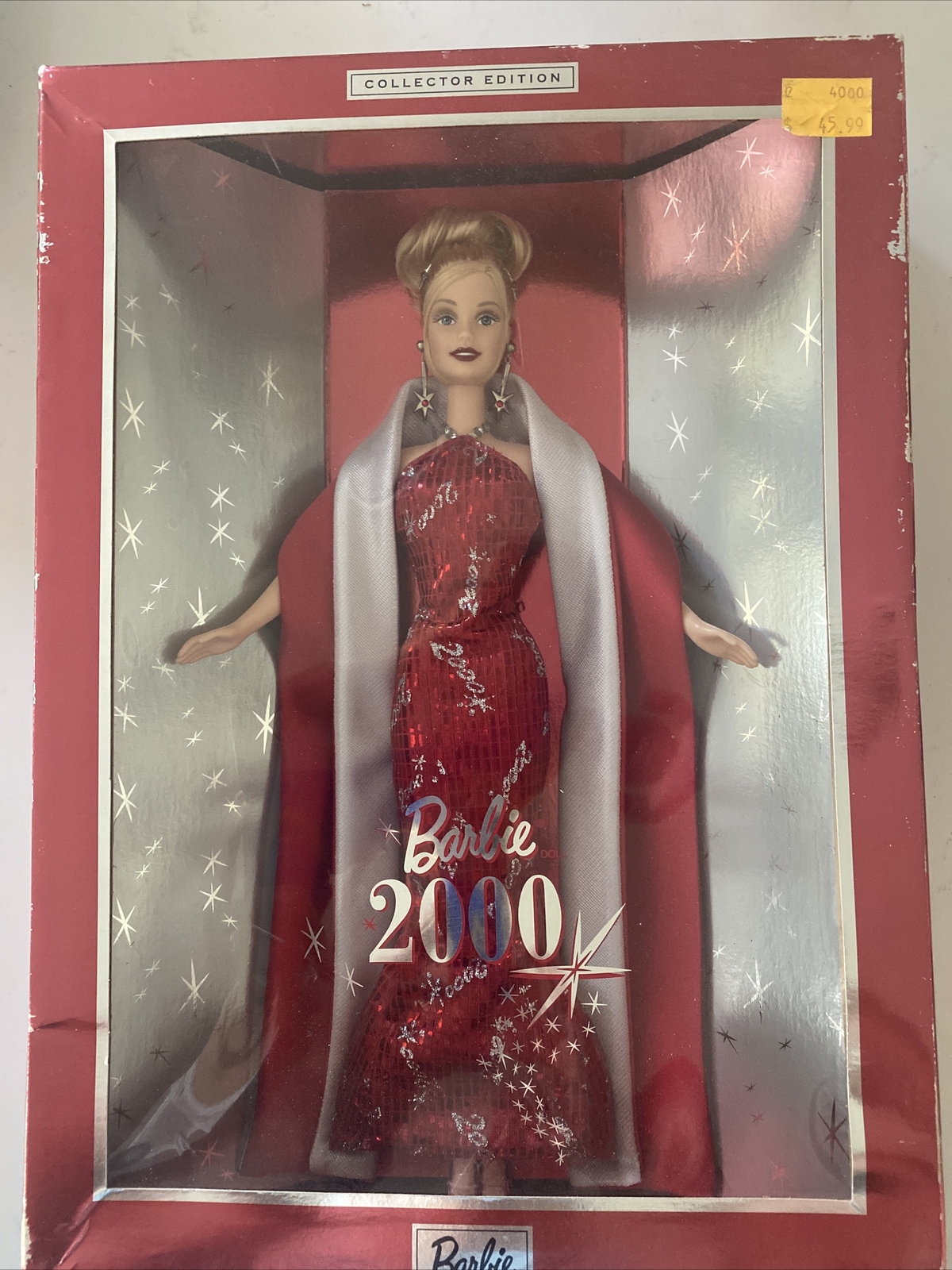 MATTEL 2000 HOLIDAY BARBIE Doll COLLECTOR EDITION BLONDE NEW RED DRESS ...