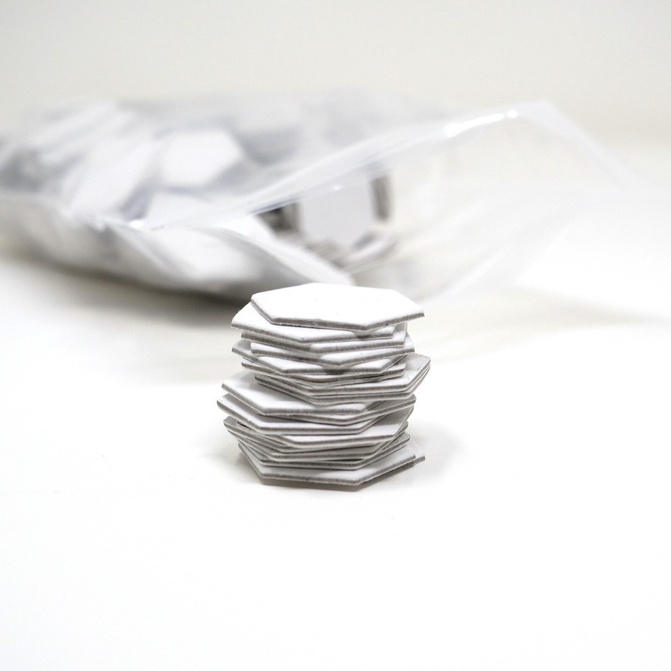 x300 - Blank 1” Hexagon Hex Board Game Tiles Counters Markers D&D ...