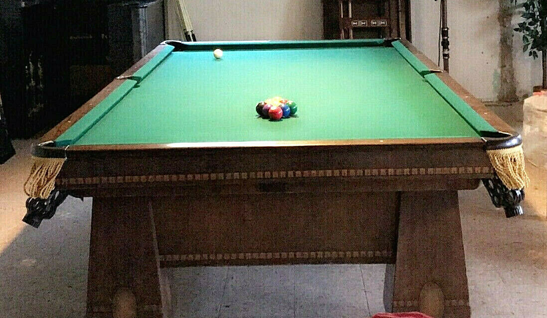 Brunswick Antique "The Medalist" 10 foot Pool Table | eBay
