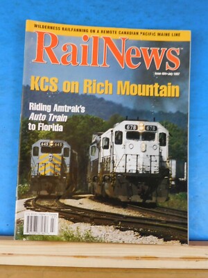 RailNews #404 1997 July KCS Rich Mountain Auto Train Amtrak Cabooses | eBay