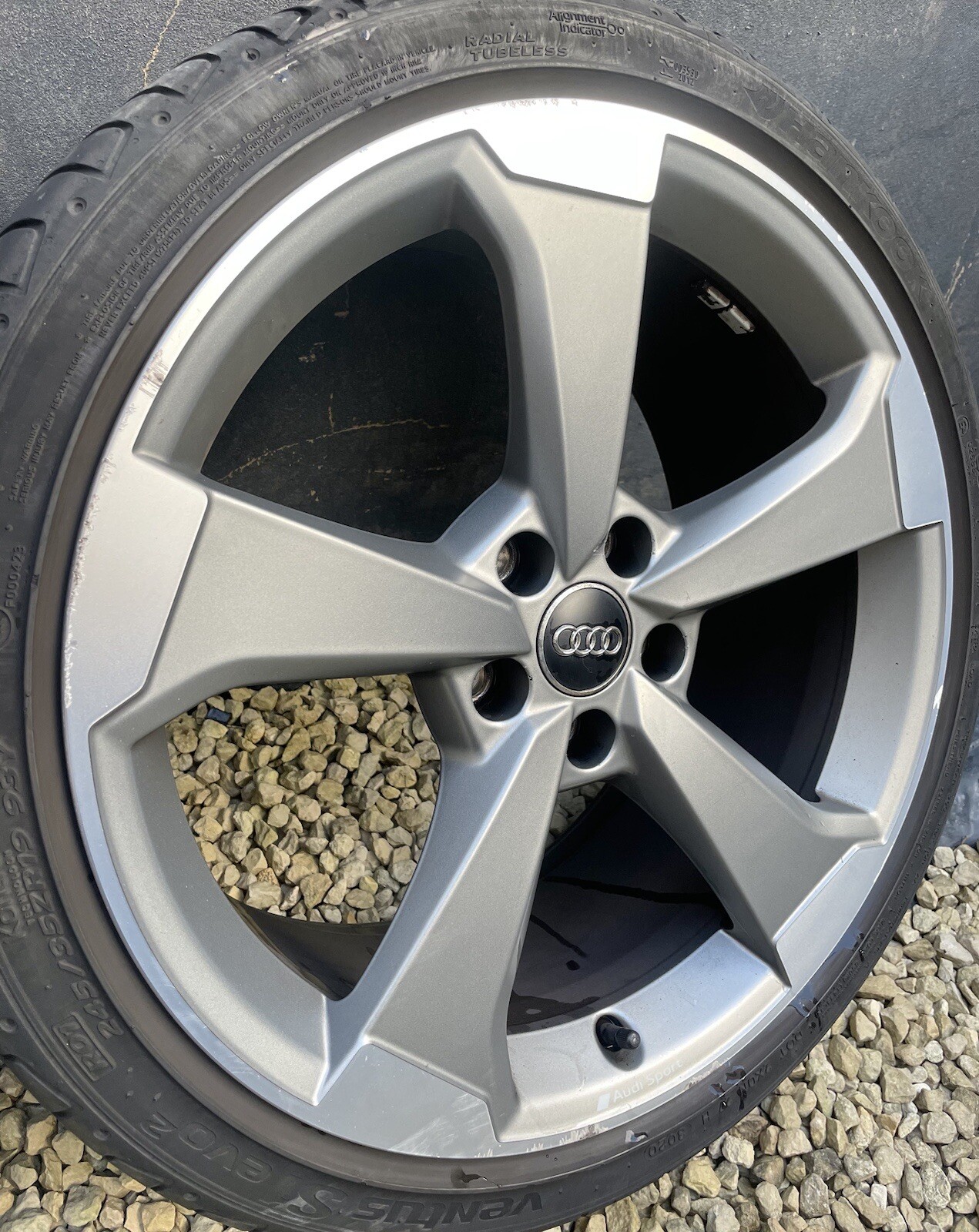 4x19” GENUINE AUDI A4 S4 A5 S5 B9 8W ROTOR DIAMOND CUT ALLOY WHEEL ...