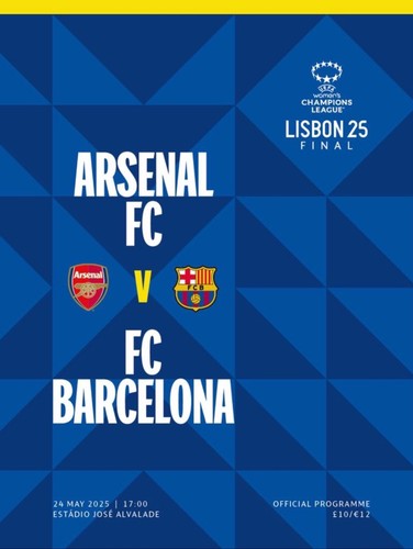 Arsenal Women v FC Barcelona Women 24/25 Womens Champions League Final ...