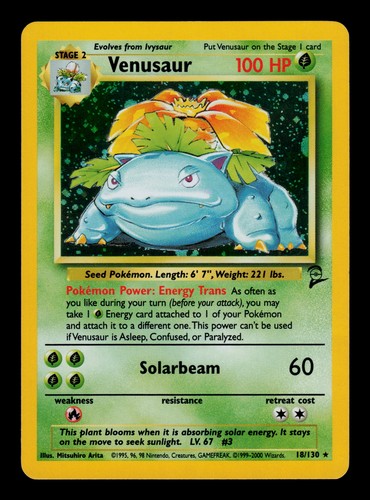 Venusaur 18/130 - MP - Base Set 2, WOTC Pokemon | eBay Australia