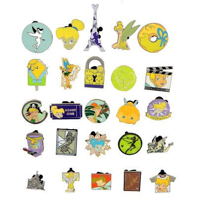 Tinker Bell Theme 5 Pin Set Randomly Assorted Disney Park Trading Pins ...