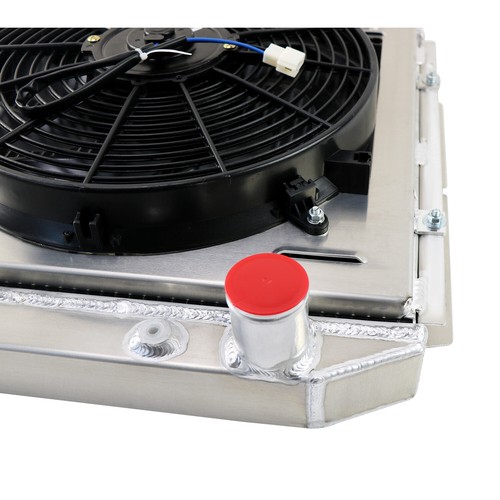 4 Row Aluminum Radiator+Shroud Fan For 1964-1966 Ford Mustang Falcon ...