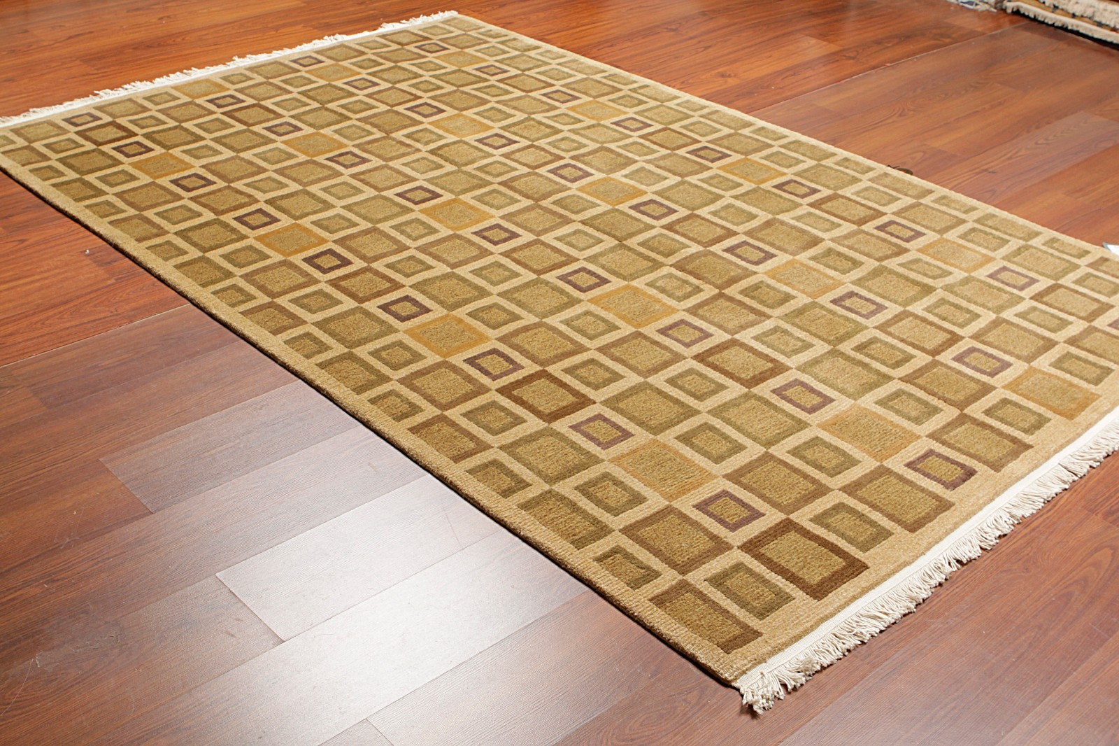 5’9” x 9’1” Tibetan hand knotted 100% Wool Area rug Modern by Master ...