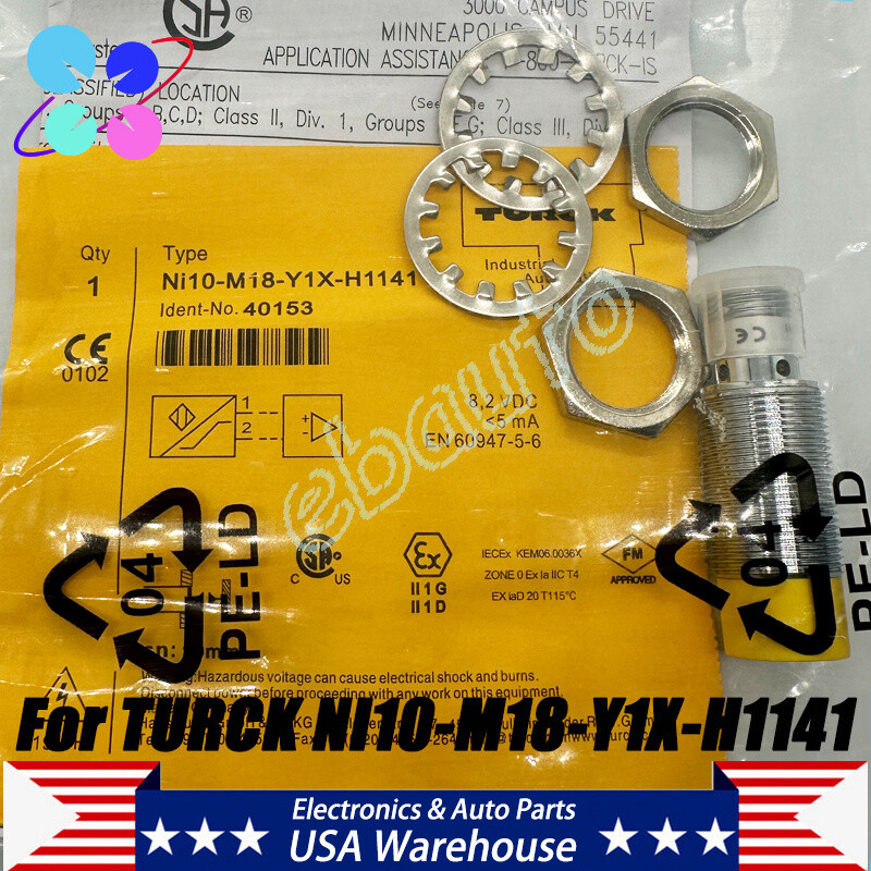1PCS New Proximity Sensor Switch For TURCK NI10-M18-Y1X-H1141 8.2VDC ...