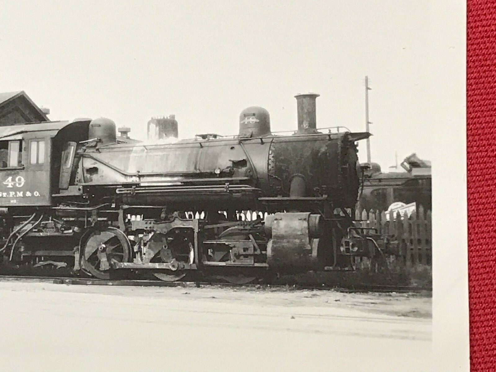 Chicago St Paul Minneapolis & Omaha Railway Locomotive 49 Antique Photo ...