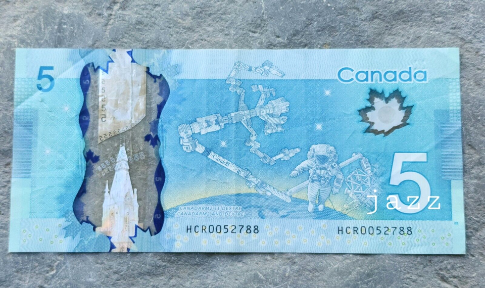 2013 Canada Banknote $5 Five Dollar Polymer Low Serial Numbers | eBay