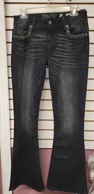 Miss Me Jeans, Size 29 Inch Waist, Mid-Rise, Flare, Black | eBay
