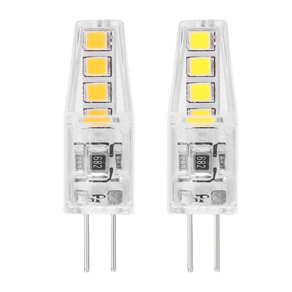 2W Silicone Corn Lamp G4 SMD2835 8 LED Chandelier Light Bulb (Cold ...