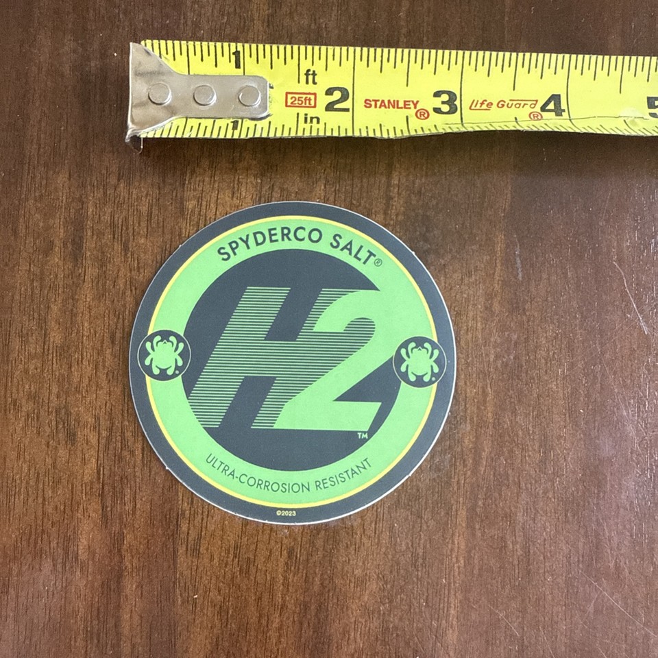 Spyderco Spyder Co Spyder Spyderco Salt H2 Sticker/Decal Approx 3” New ...
