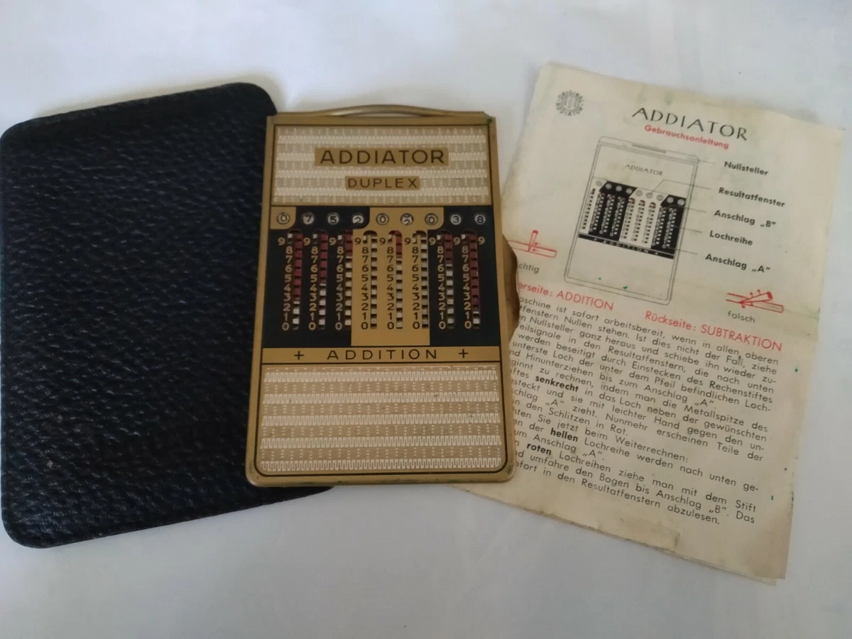 Addiator Duplex National Museum Of American History, 45% OFF