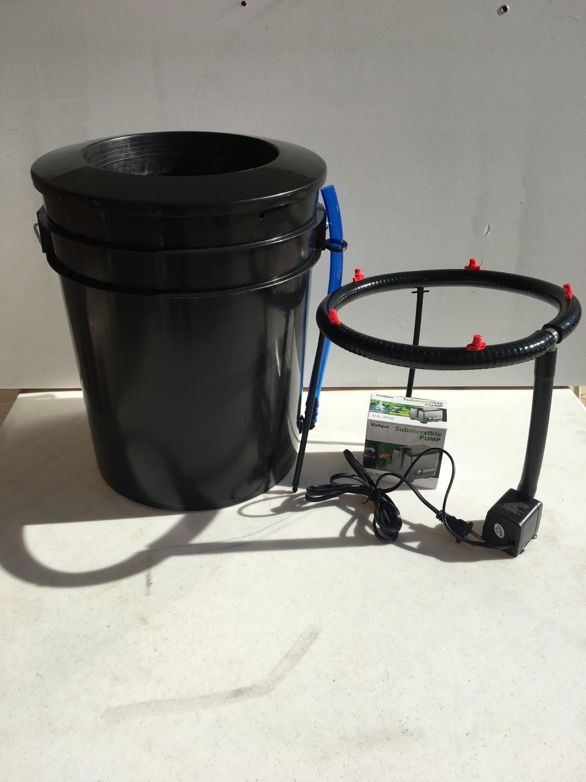 Aeroponic DWC Bubbler Bucket - Aero-Hydroponics Growing System 8" Net ...