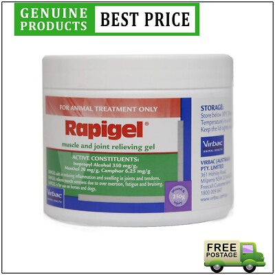 Rapigel 250 GM for Dogs and Horses Muscle and Joint Relieving Gel ...