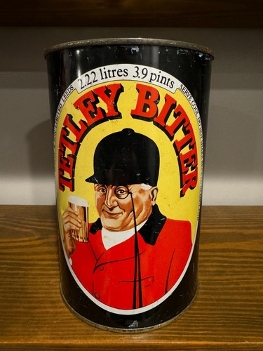 VINTAGE 1975 TETLEY BITTER Mini Keg Beer Can - 4 Pints - 2.22 Liter ...