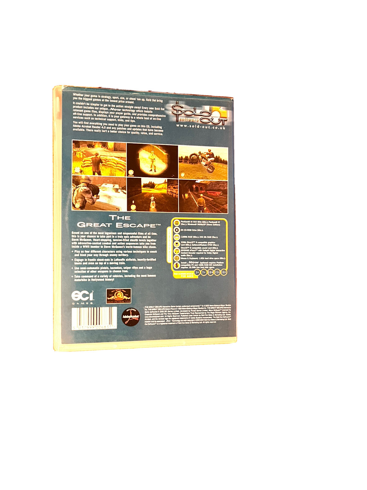 The Great Escape (PC Windows 98,Me,XP CD ROM Game) Sold Out | eBay UK