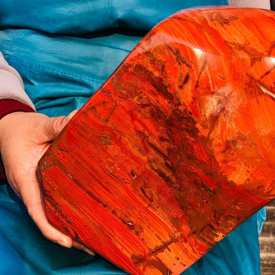 19.0LB TOP Natural Red jasper Quartz Crystal mineral specimen Healing ...