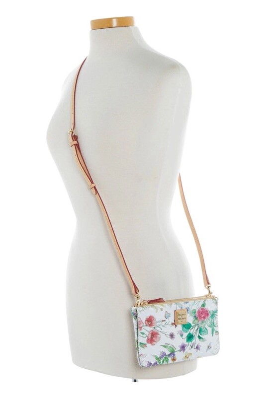 Dooney & Bourke Botanical Collection LARGE BELLA CROSSBODY White | eBay
