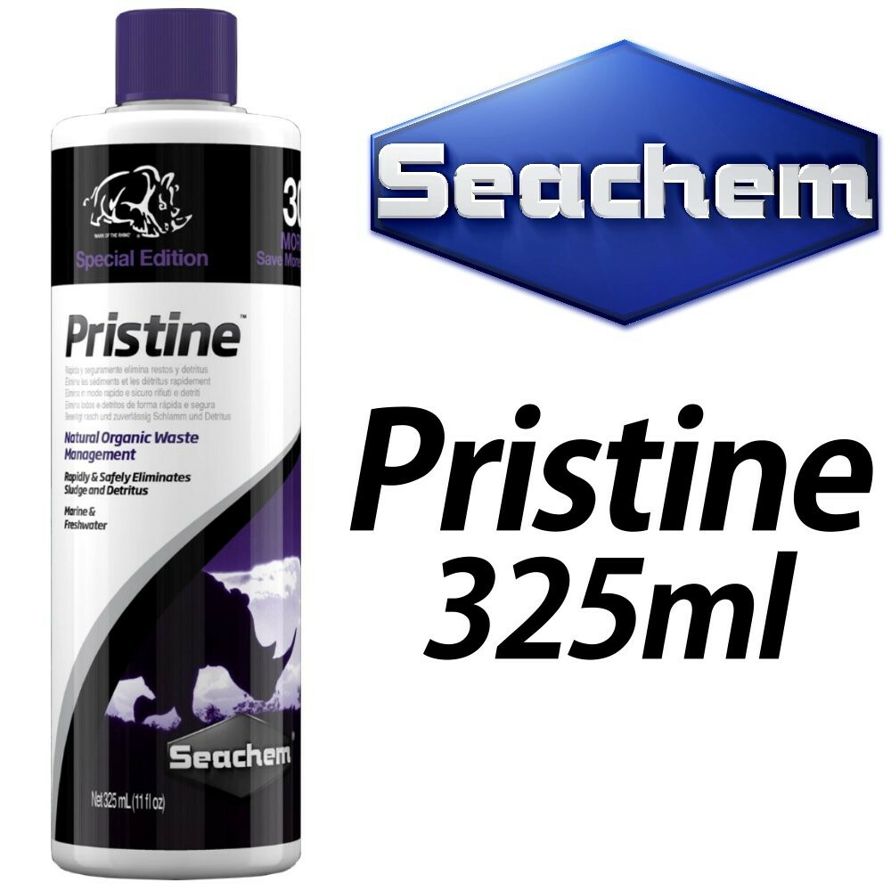 SEACHEM PRISTINE 325 mL Liquid Sludge Detritus Remover Ammonia Nitrate Reducer | eBay