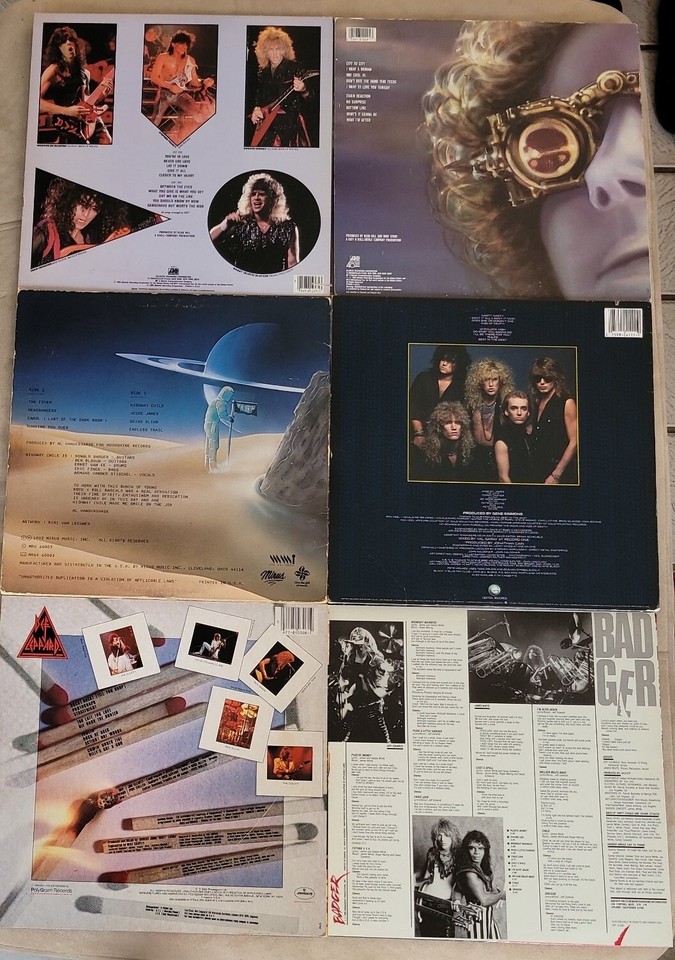 RATT Vinyl LP Record LOT Invasion Your Privacy BLACK N BLUE Def Leppard ...