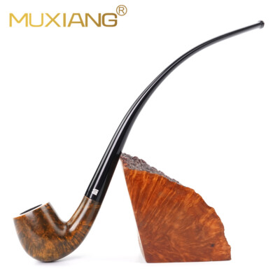 Briarwood Churchwarden Pipe Long Curved Stem Smoking Pipe Handmade ...
