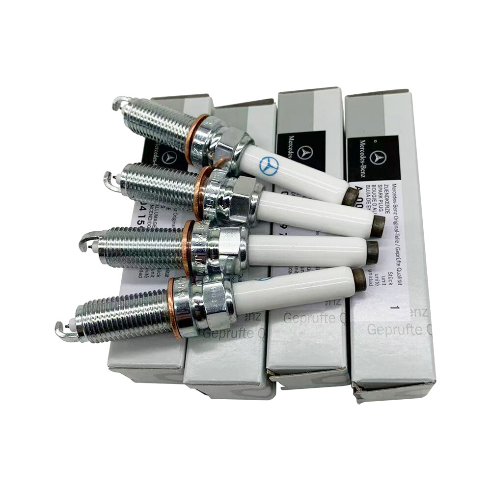 Set 4 PCS NEW For Mercedes 90654 Spark Plugs 0041597903 | eBay