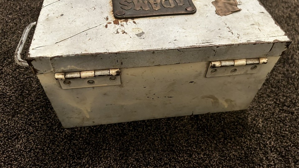 Vintage Original Adams Express Stagecoach Strong Box Adam’s Lock & Key ...