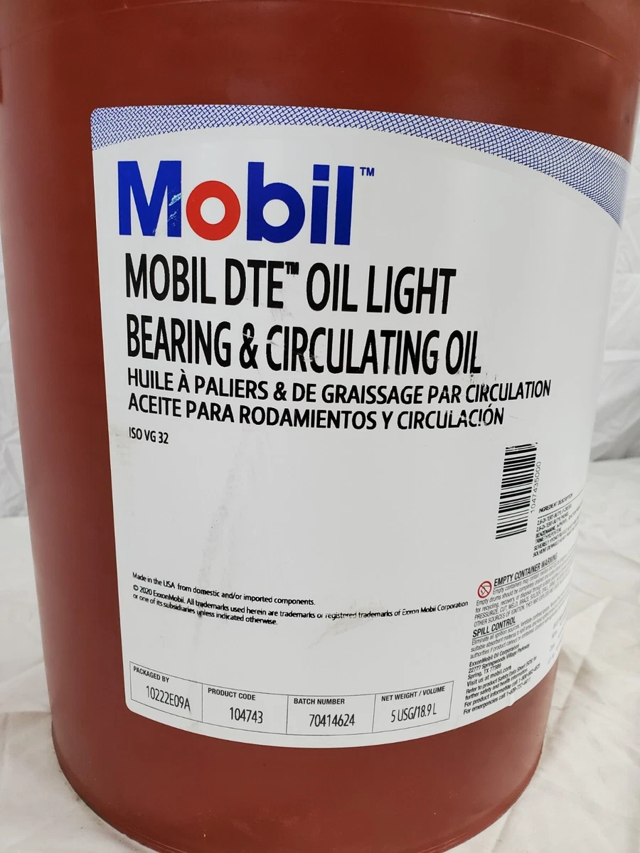 Aceite Mobil Dte Oil Light Iso 32 | Shelly Lighting