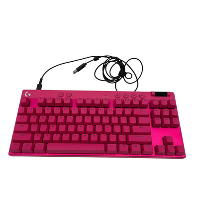 ISSUE Logitech PRO X TKL Rapid Analog Wired Gaming Keyboard Pink # ...
