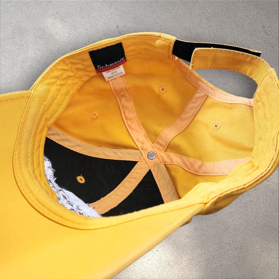 Vintage Schwinn Stingray Hat Yellow Strapback Flames Adjustable Y2K ...