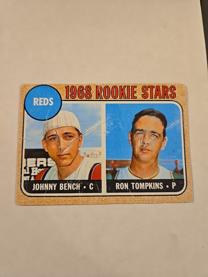 1968 Topps Johnny Bench Rookie RC #247 Cincinnati Reds HOF | eBay