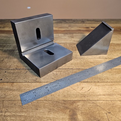 HARDINGE 4x4x4" Right Angle 90° Set Up Block & Triangle Machinist Tools ...