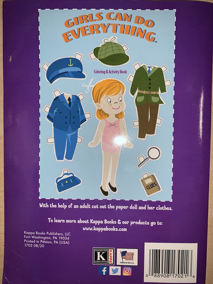 Kappa activity book “Girls can do everything” Coloring And Activity ...