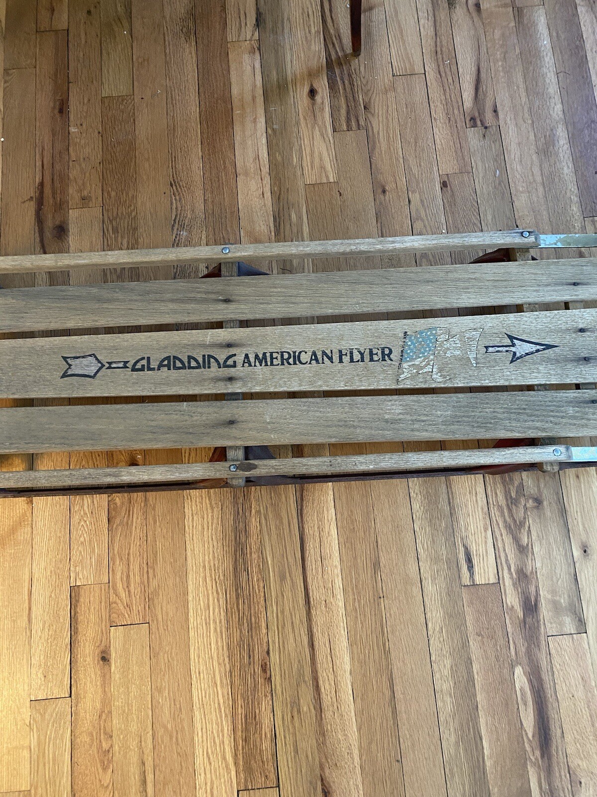 vintage wooden gladding american flyer snow sled model 960 | eBay