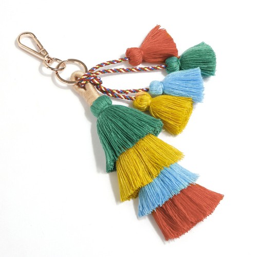 Colorful Key Rings Tassel Keychain Tassels Beautiful Bag Pendant | eBay