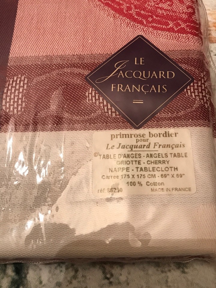 Le Jacquard Francais Primrose Bordier Angels Table Cherry Tablecloth 69 ...