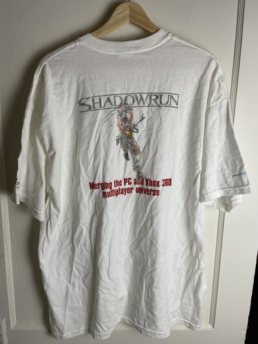 Shadowrun PC Game Promo Shirt Vintage Shadowrun T Shirt Size XL White ...