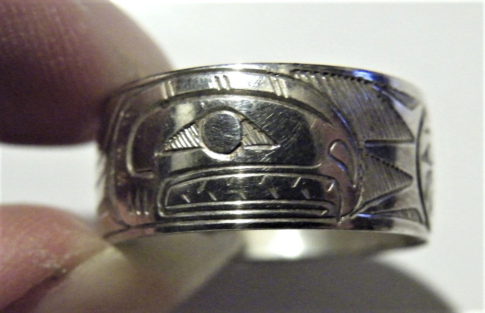 Vintage Northwest Coast Native American Sterling Silver Artist Ring ...
